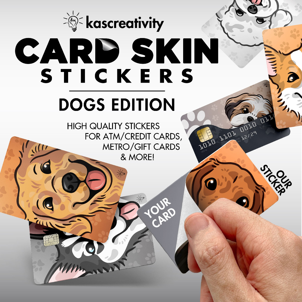 ORIGINAL DOGS Card Skin Stickers (for BEEP ATM Loyalty Cards) | Shopee ...