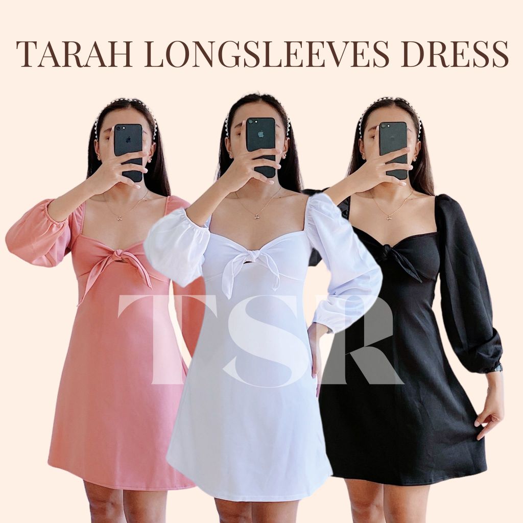 TSR Tarah Long Sleeves Dress (Trendy Korean Inspired Fashion Vintage ...