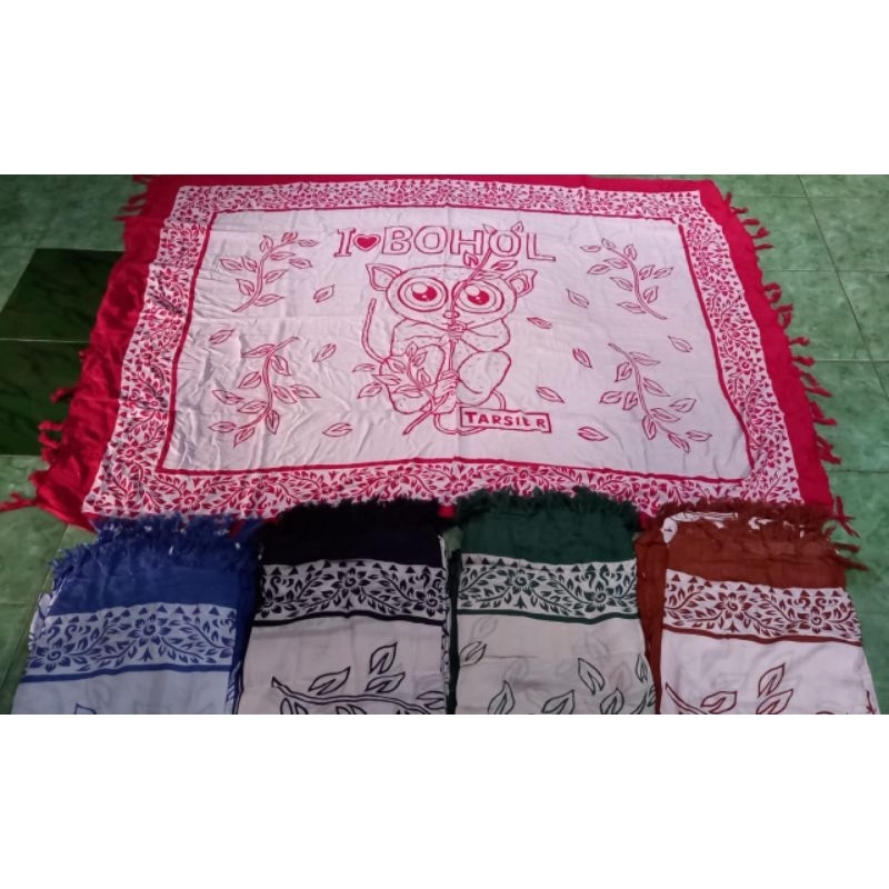 scarves shawls sarong balabal print turtle Hawaii flower fish bamboo ...