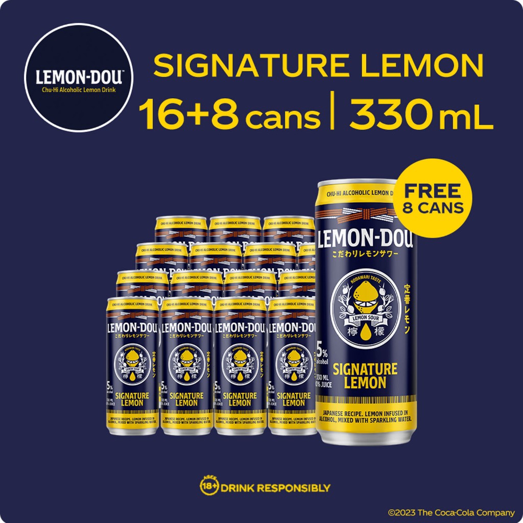 [BUY 16, GET 8 FREE] Lemon-Dou Signature Lemon 330mL - Pack of 24 ...