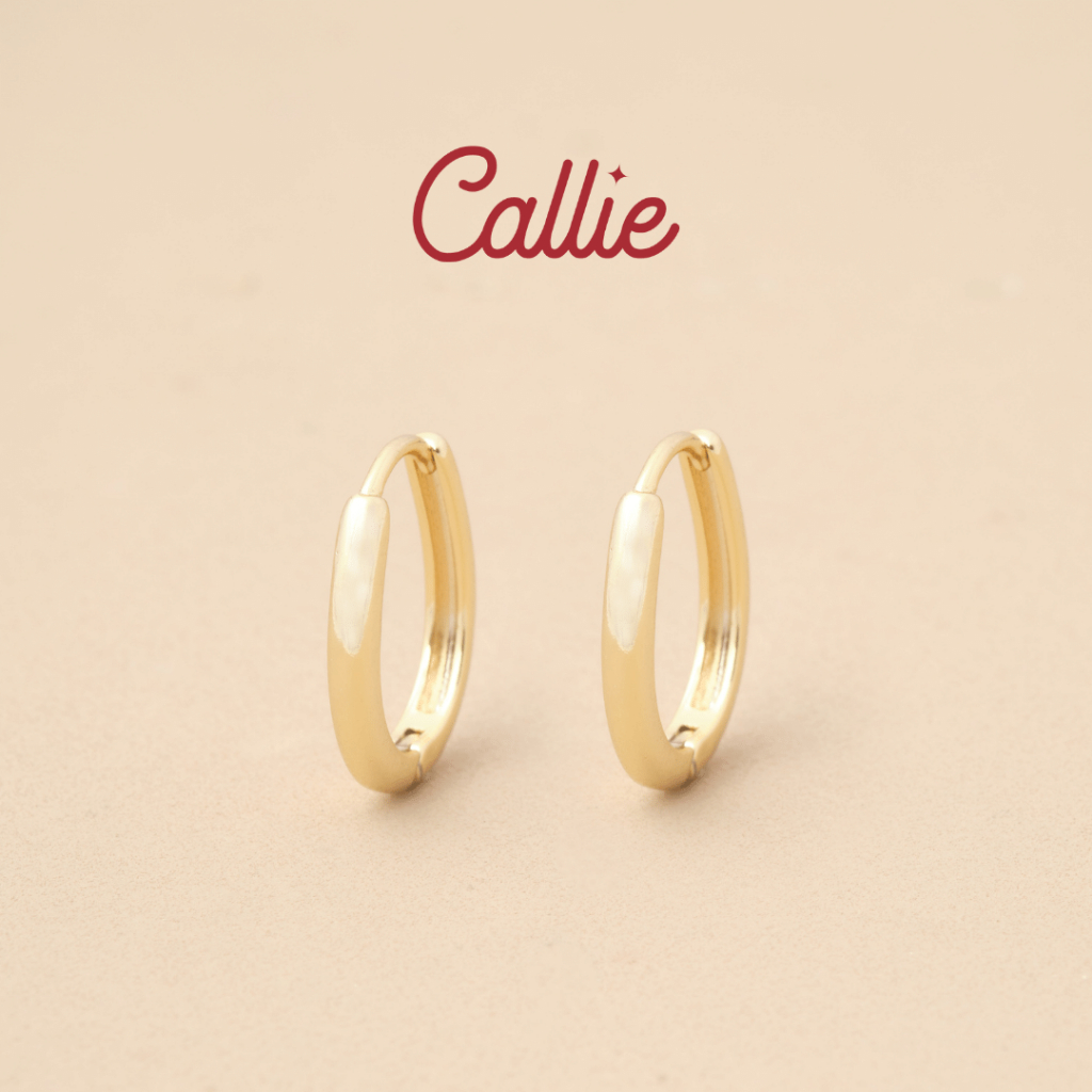 Callie 14k Gold Plated Iris Mini Hoop Earrings Shop Callie | Shopee ...