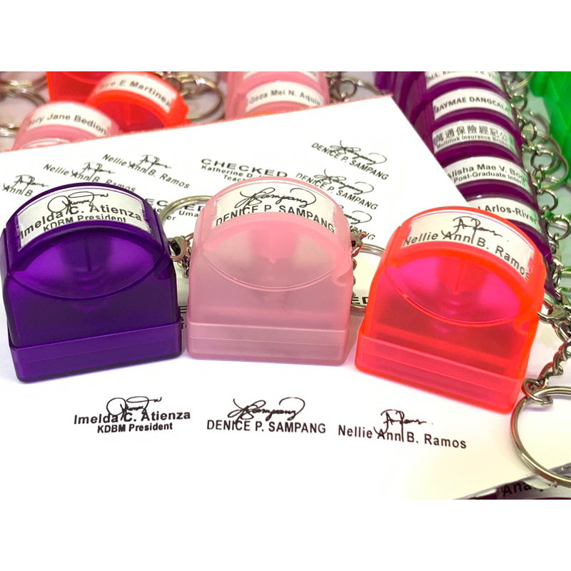 10x28MM FREE NAME W SIGNATUE PERSONALIZED STAMP | Shopee Philippines