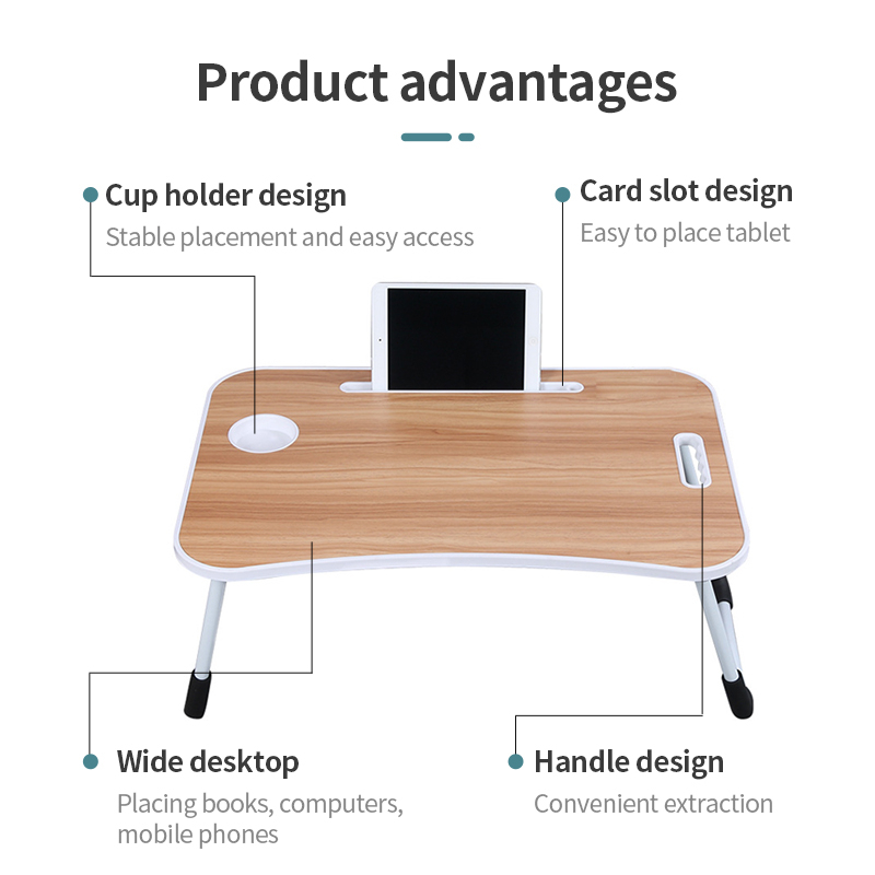 ICON Foldable Laptop Table/Mini Desk Study Table Folding Mini Bed Table ...