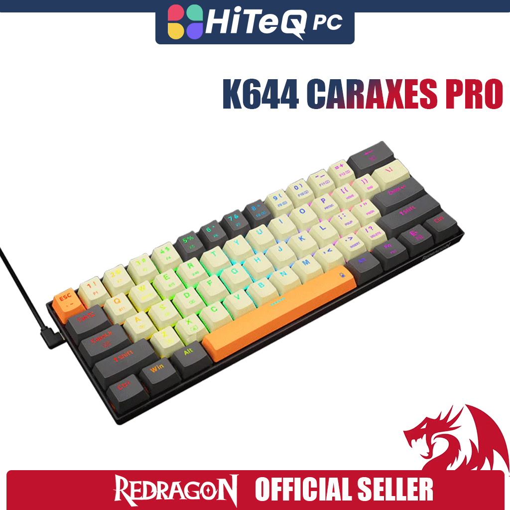 HiteqPC | Redragon Caraxes Pro K644 RGB 65% Tri-Mode (2.4ghz/Bluetooth ...
