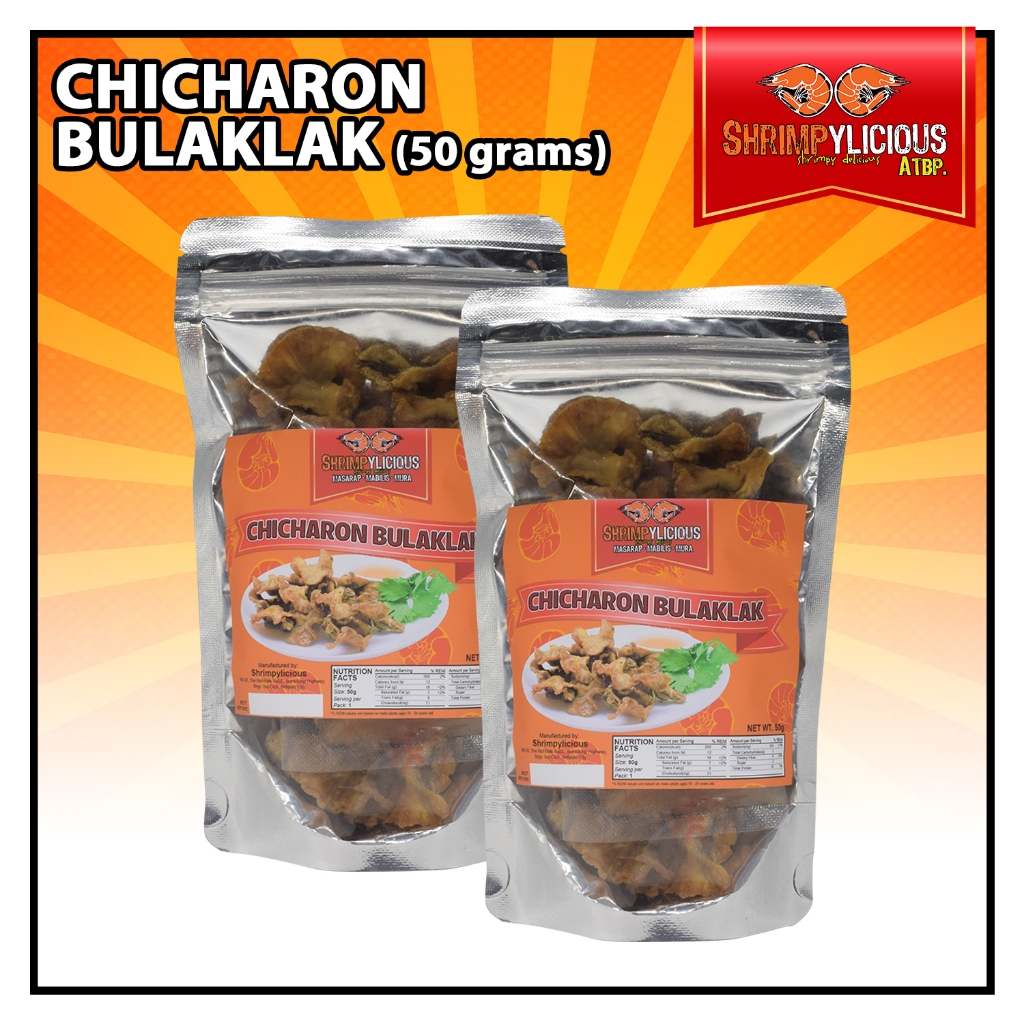Shrimpylicious 2 pcs Chicharon Bulaklak 50grams/pack / Keto friendly ...