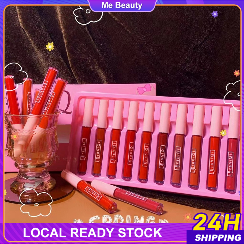 10in1 Lip tint set 10pcs/set Waterproof Lipstick Set Matte lipgloss ...