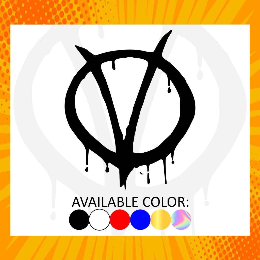 V for Vendetta Design Automobile Vinyl Stickers for Cars, Motorcycles ...