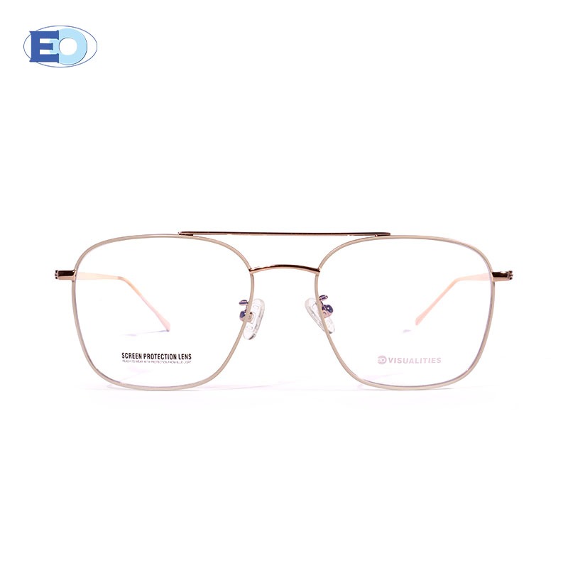 Eo Visualities Lake Eyeglasses For Men And Women Stainless Steel Aviator Frame Shopee
