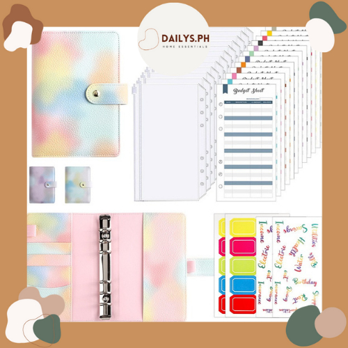 •DAILYS• Pastel Color 28 pcs Money Budget Planner with Zipper Pouch For ...