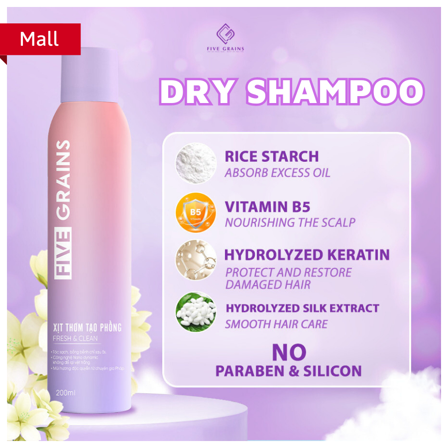 Dry Hair Shampoo Spray Disposable Washing Fragrance Fluffing Spray Dry ...