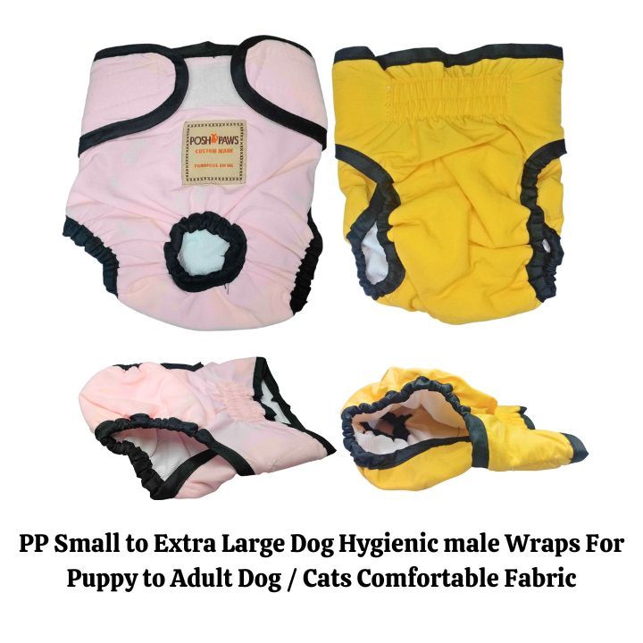 PP Small to Extra Large Dog Hygienic male Wraps For Puppy to Adult Dog ...