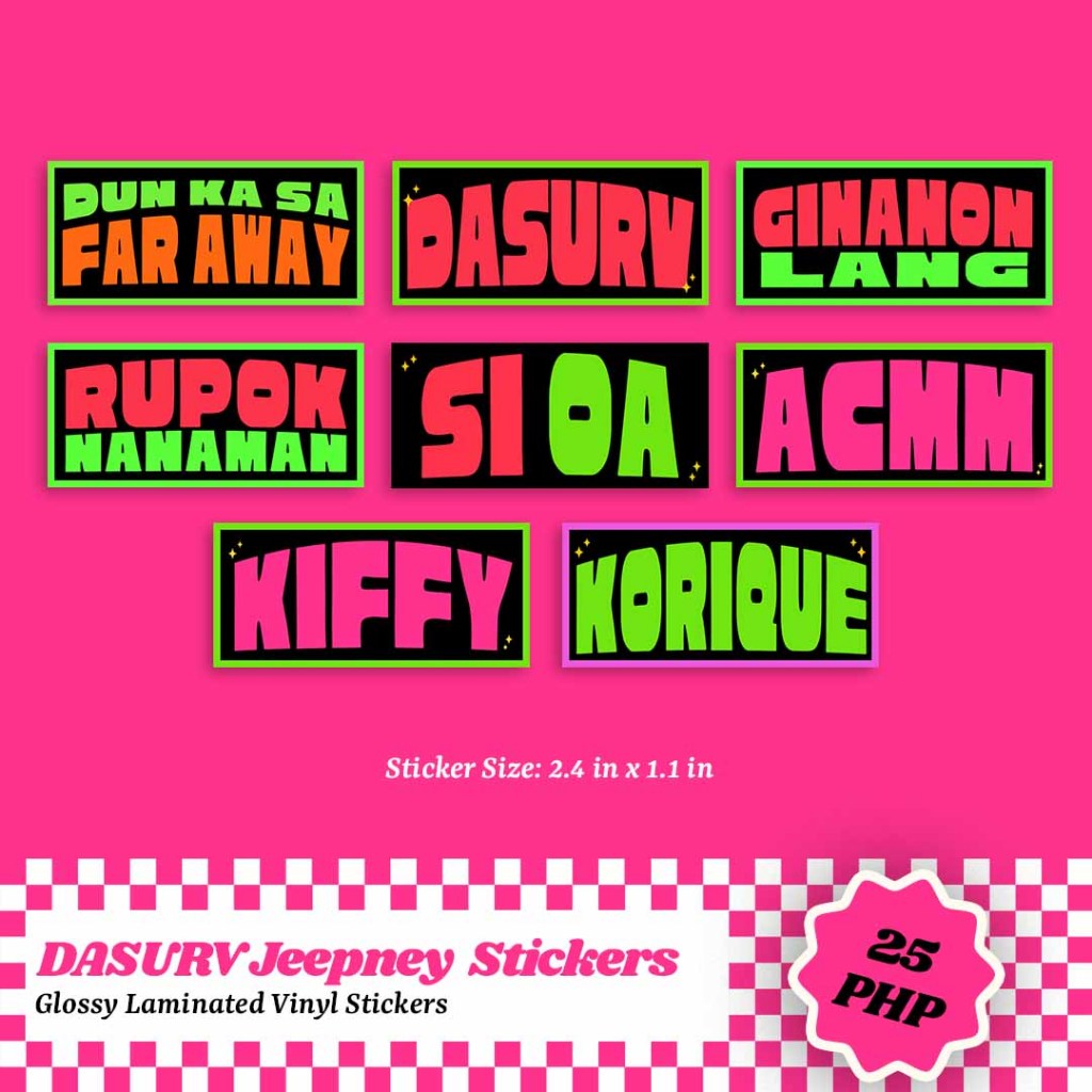 Dasurv Jeepney Stickers | Shopee Philippines