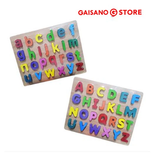 Wooden Toys Learn Alphabet Uppercase and Lowercase | Shopee Philippines