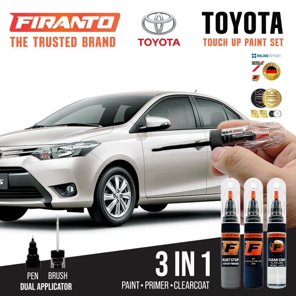 FIRANTO Set-of-3 Car Paint Touch-Up Kit for TOYOTA 3-in-1 Car Paint ...