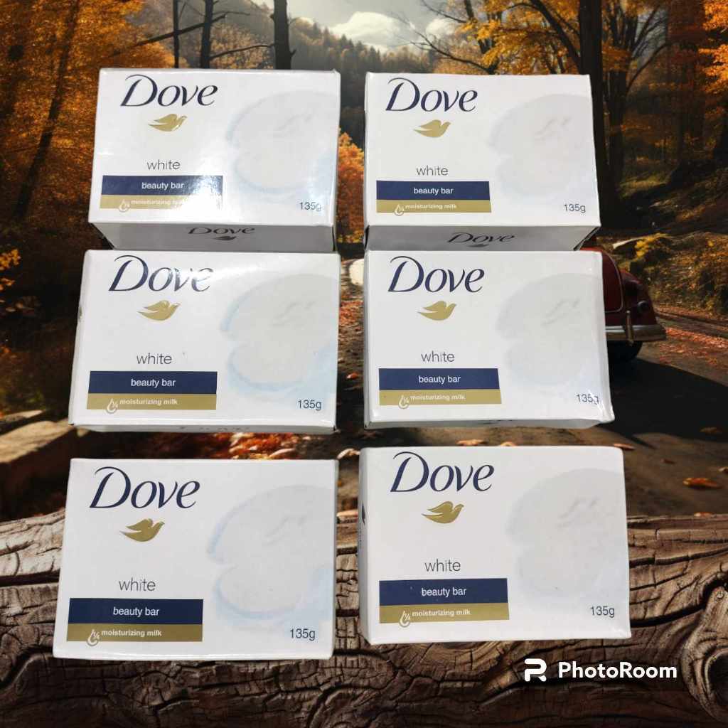 Set Of 6 Lucky Dove White Beauty Bar Soap 135g Shopee Philippines