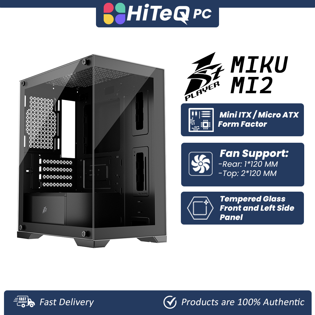 HiteqPC | M-ATX/ITX Mid-Tower PC Case - 1STPLAYER MIKU MI2 | Shopee ...