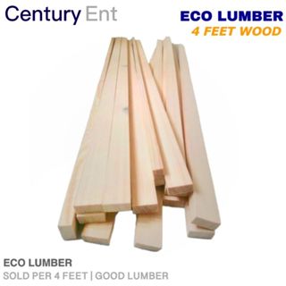 4FT | Eco Lumber | 4 Feet Length | Solid Wood Timber Strips Kahoy Eco ...