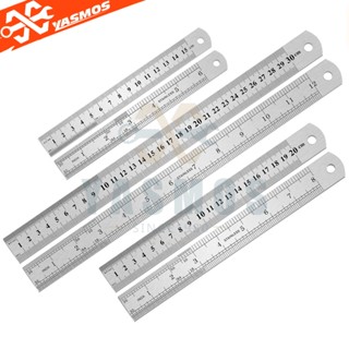 1PC Ruler Metal Straight Edge Ruler Stainless Steel Ruler Double-sided ...