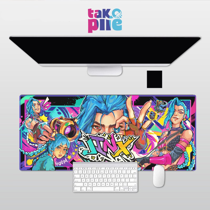 Extended Gaming Mouse Pad / Deskmat | JINX from ARCANE LEAGUE OF ...
