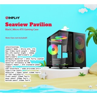Inplay Seaview Pavilion Micro ATX Gaming Pc Case | Shopee Philippines