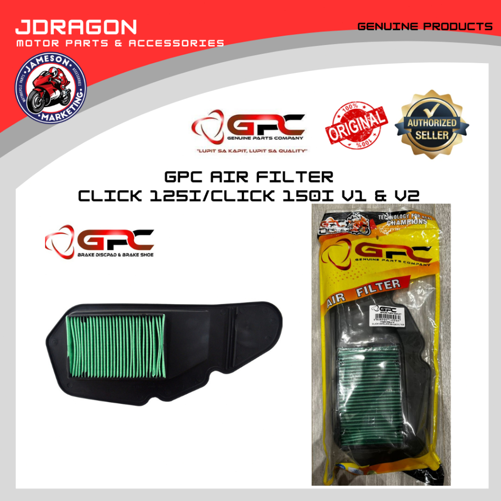 GPC AIR FILTER (CLICK 125/CLICK 150) | Shopee Philippines