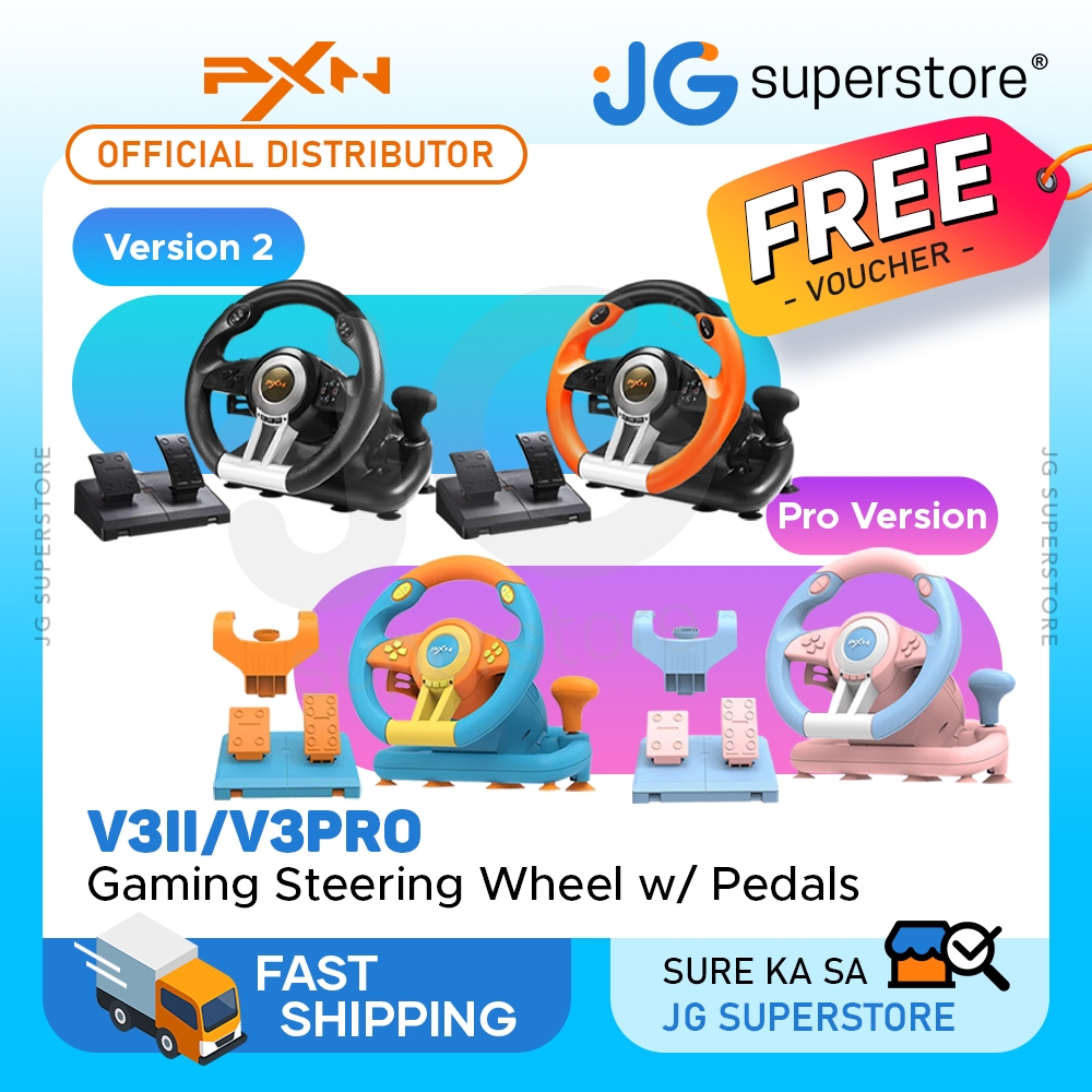 PXN V3 PRO Racing Wheel with Stick + Paddle Shifter, Automatic Drive ...