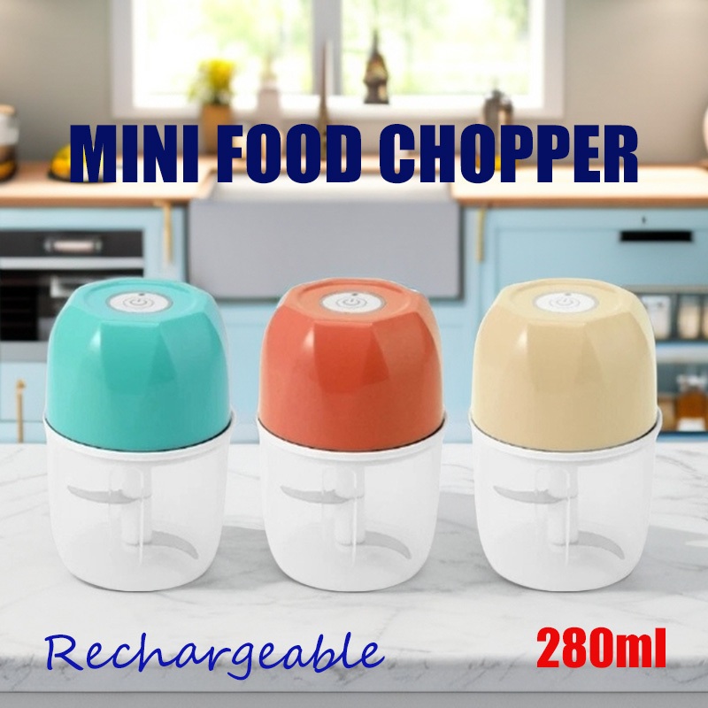 Mini Food Chopper 280ml Meat Electric Grinder Household Versatile ...