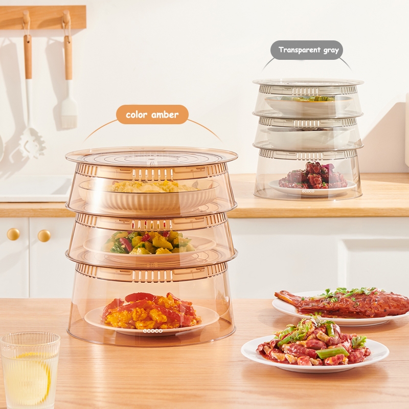Ecoco Food Cover ABS Transparent Keep Fresh Warm Keeper Dust & Insect ...