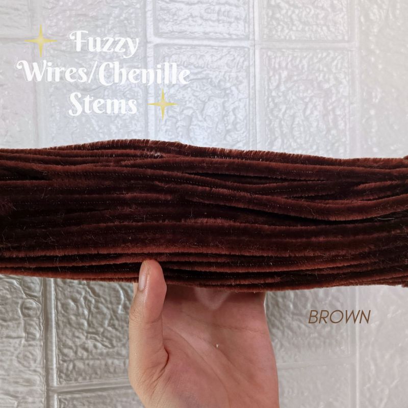 Fuzzy Wires/Chenille Stems (100 or 50 pcs per bundle) | Shopee Philippines