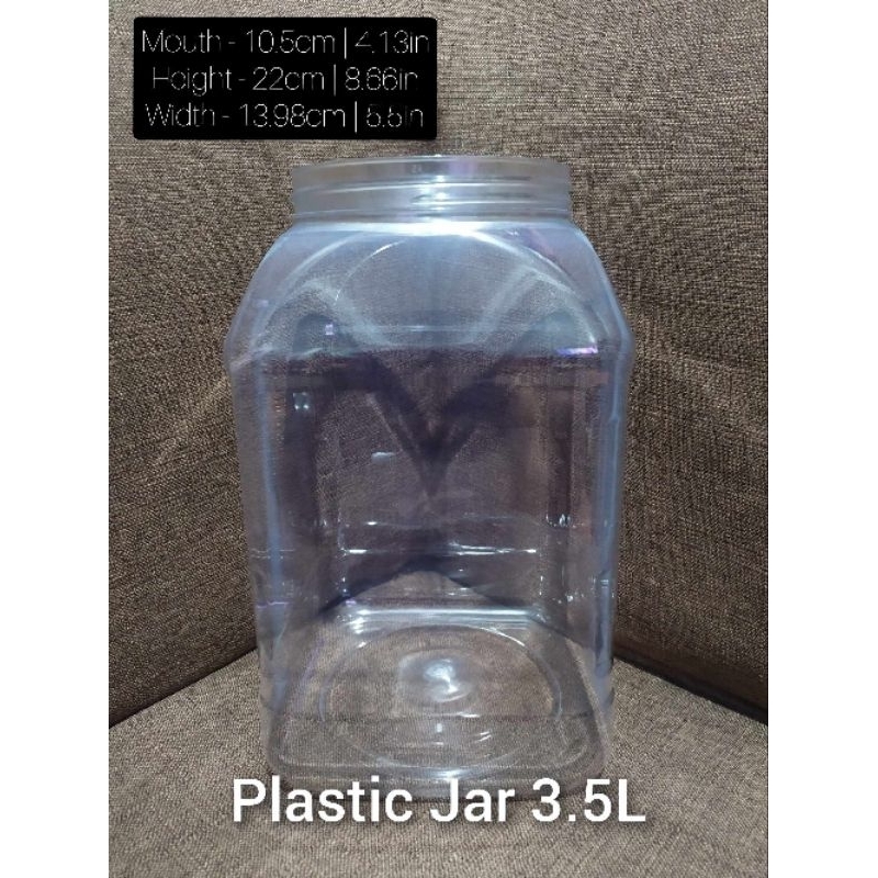 Plastic Jar 3.5L - No Lid (Walang Takip) | Shopee Philippines