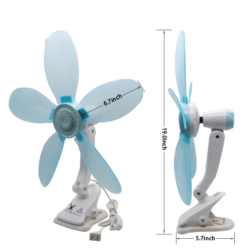 SYCAT Big Fan 5 Blade Clip Fan Big Table/Desk Fan Electric Fan W/ Clip ...