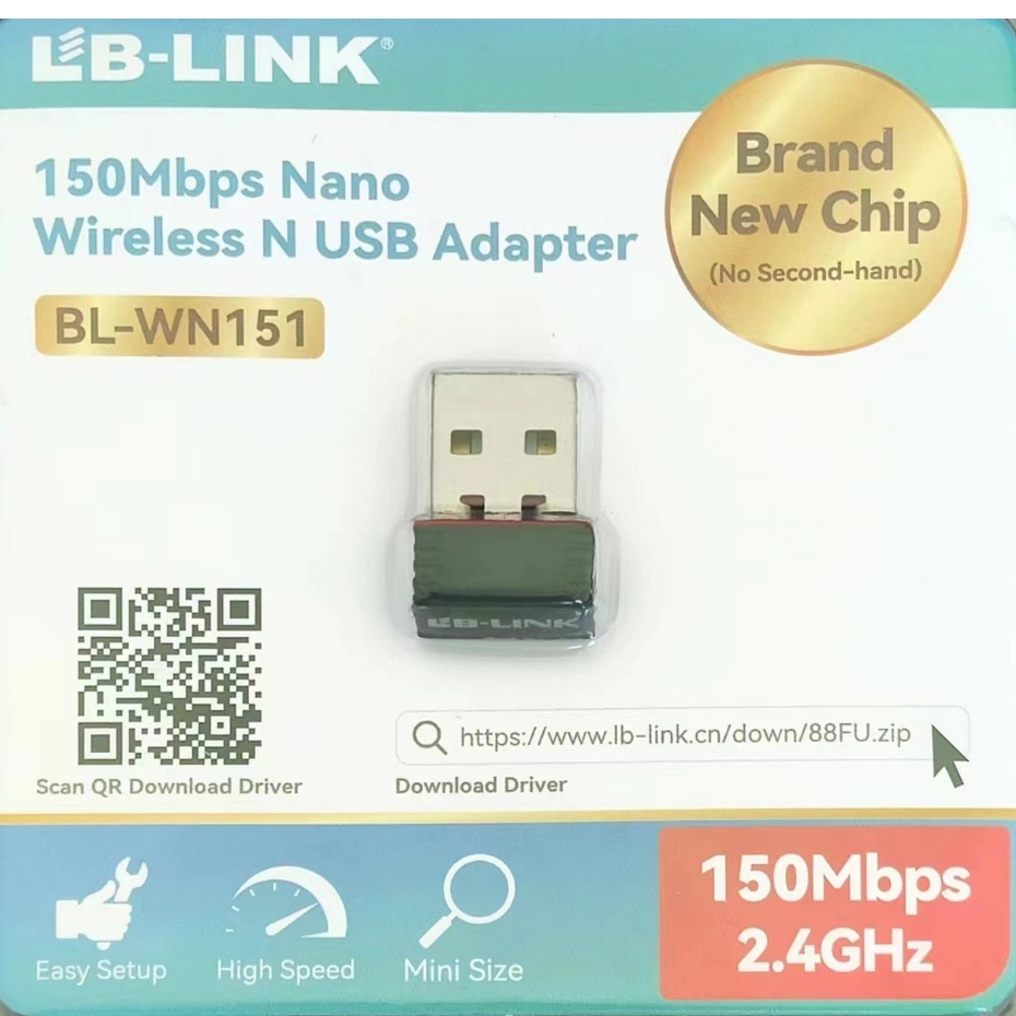 LB LINK BL WN151 WIFI Dongle Receiver Wireless N USB Adapter 150 Mbps