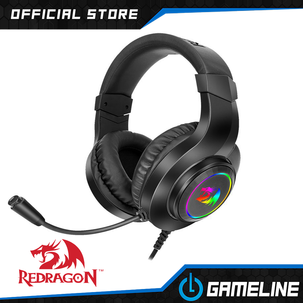 Redragon Wired H260RGB HYLAS Gaming Headset - Black | Shopee Philippines