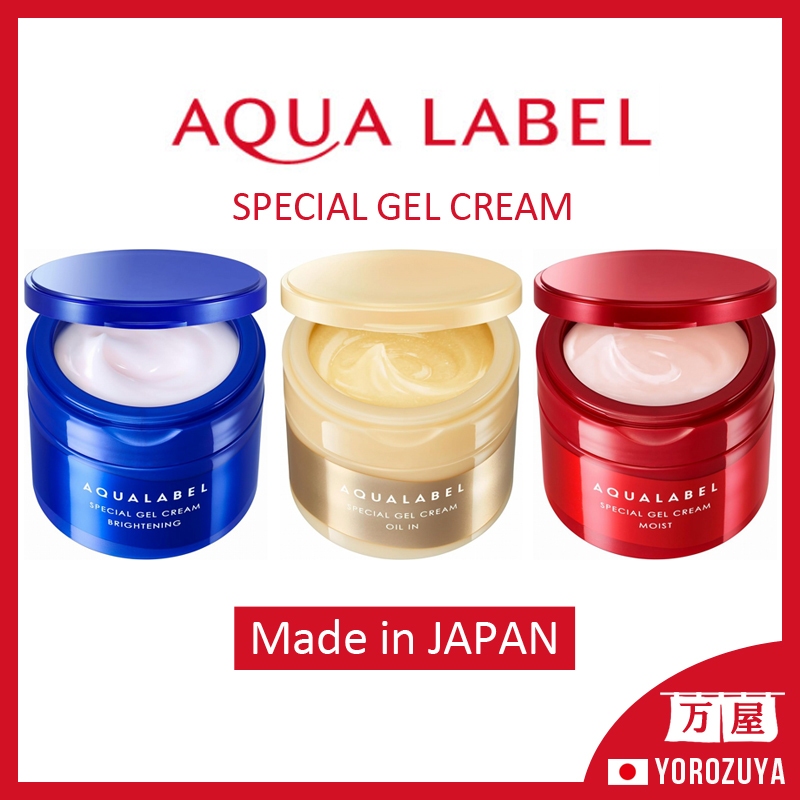 AQUALABEL/Special Gel Cream EX/90g/3 type/Brightening,Oil In,Moist ...
