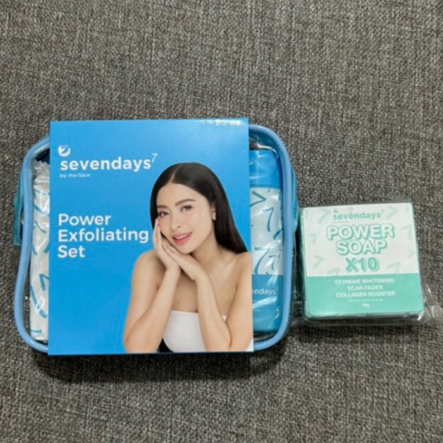 Sevendays Power Exfoliating Set w/ free Power Soap X10 | Shopee Philippines