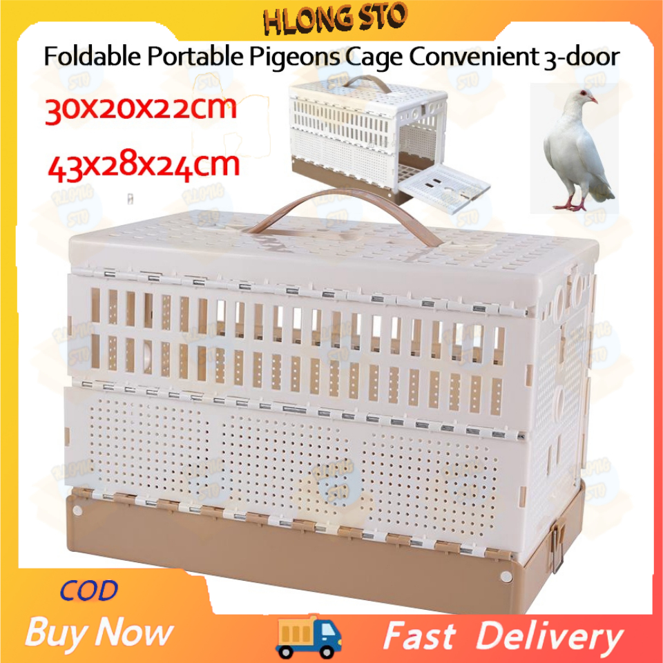 Foldable Pigeon Bird Cage Training Box S/M Cage Plastic LARGE Pigeon ...