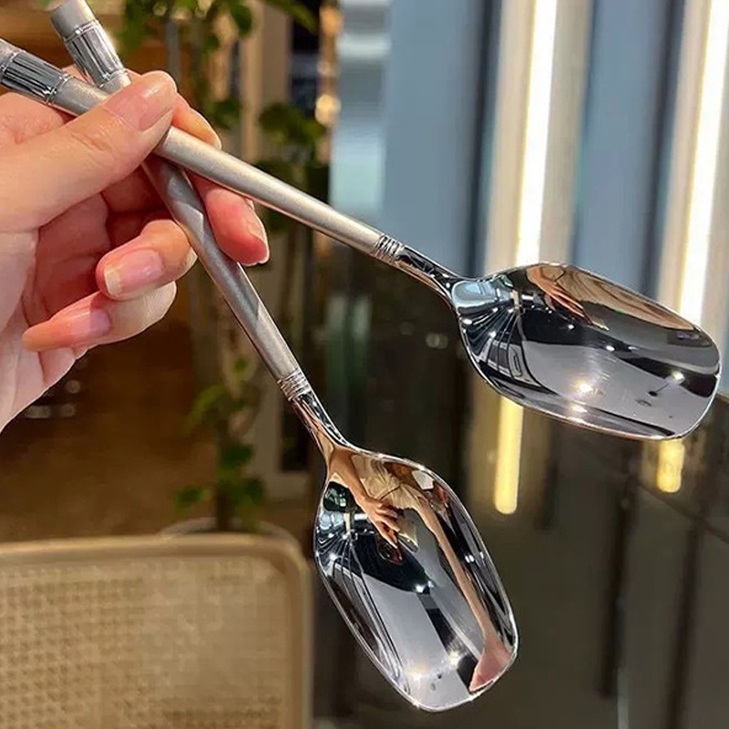 INS Style Cutlery Korean Style Flatware Stainless Steel Dining Tea ...