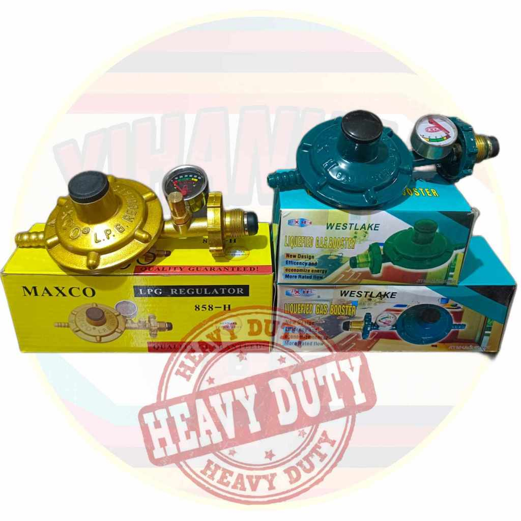LPG Gas Regulator Heavy Duty Pressure Valve w/ Gauge and w/o Gauge ...