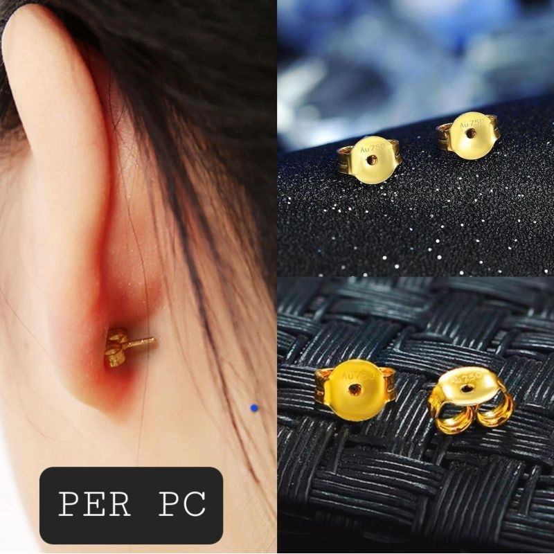 18k saudi stud earrings pakaw 1pc "SOLD PER PIECE" | Shopee Philippines