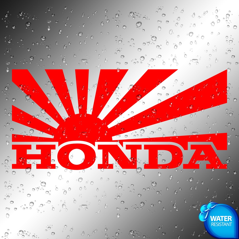Stickers | 2x Honda Rising Sun Japan | Decals | | Vinyl Weather Proof ...