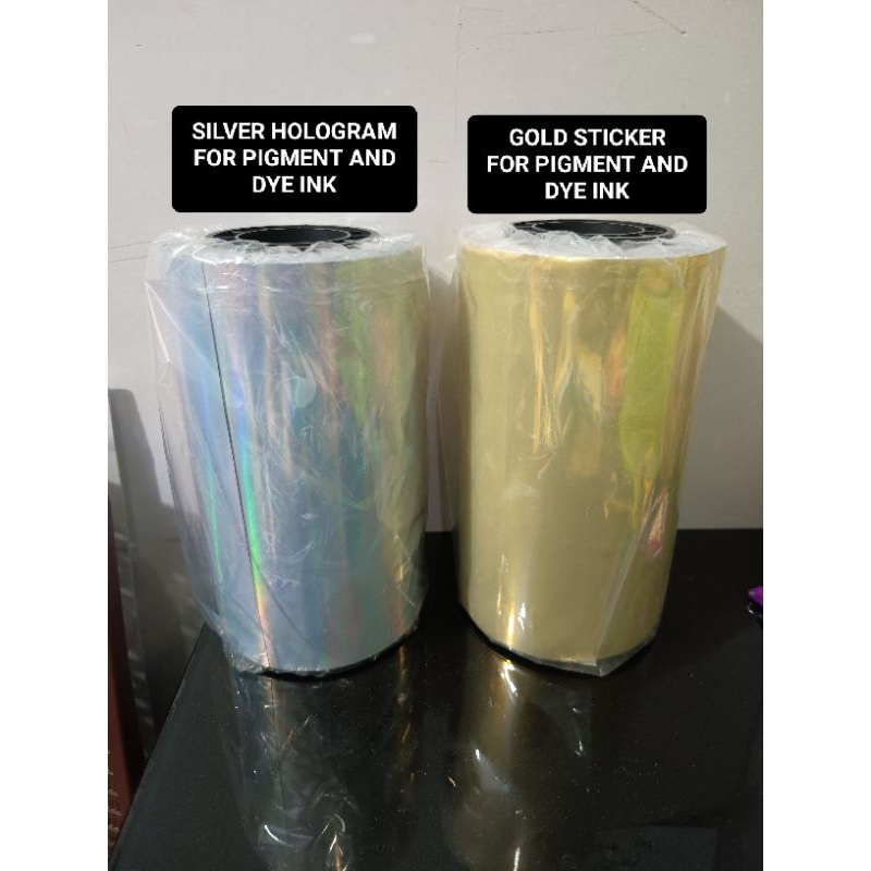 R8J8 HOLOGRAM SILVER AND GOLD PIGMENT STICKER (PET) | Shopee Philippines