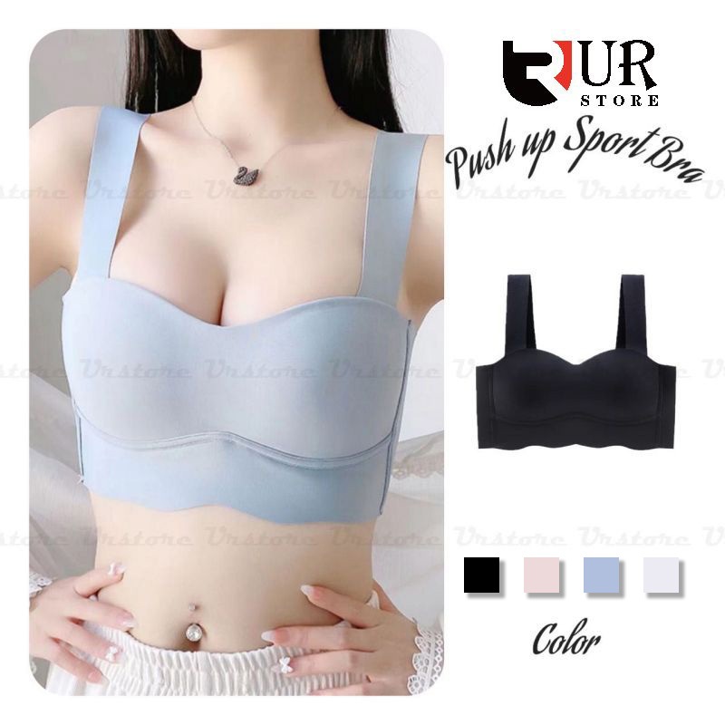Women's sports bra seamless bra bandeau underwear Non wire push up Urstore | Shopee Philippines