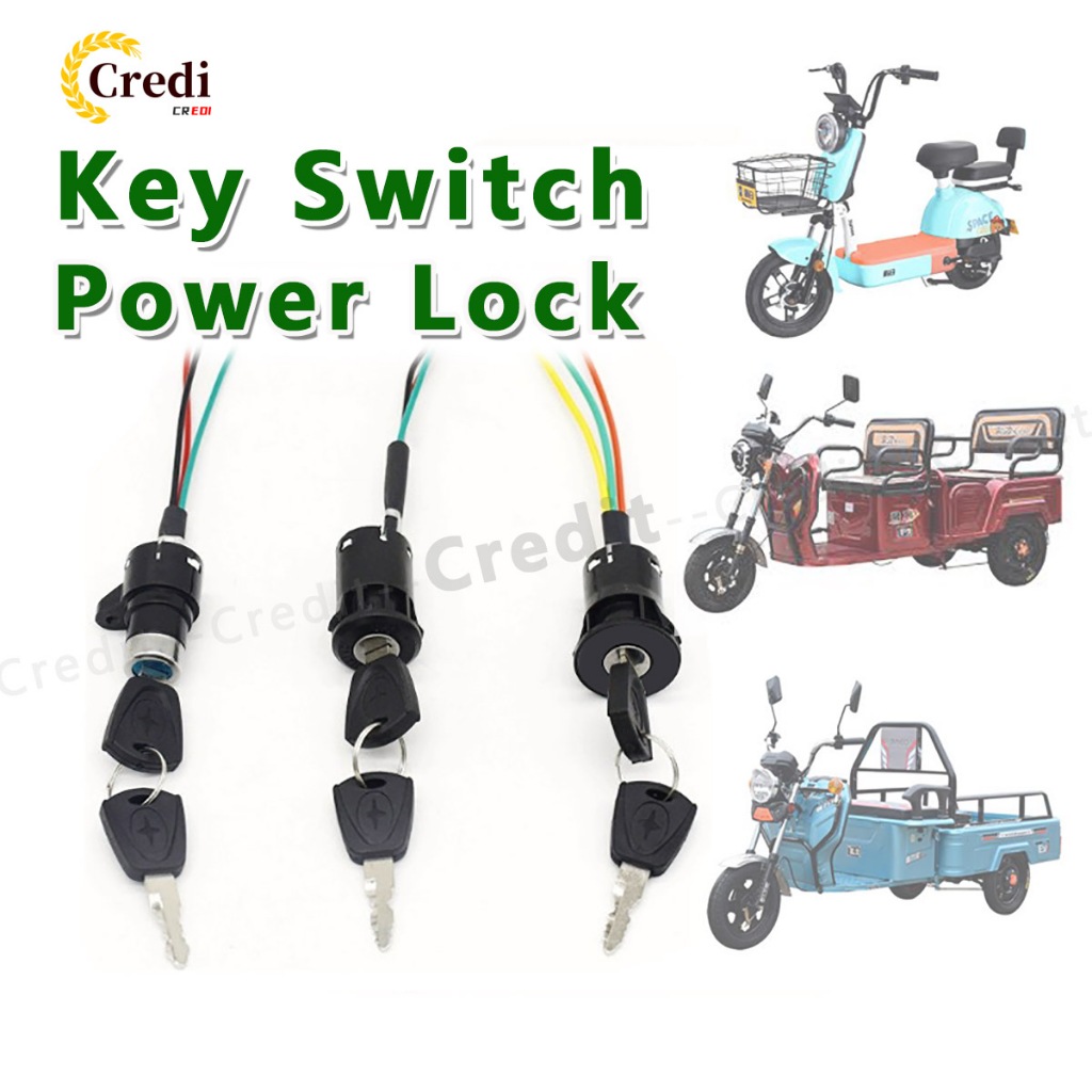 Lgnition Switch Key Power Lock Universal For E-bike Electric Bicycle ...