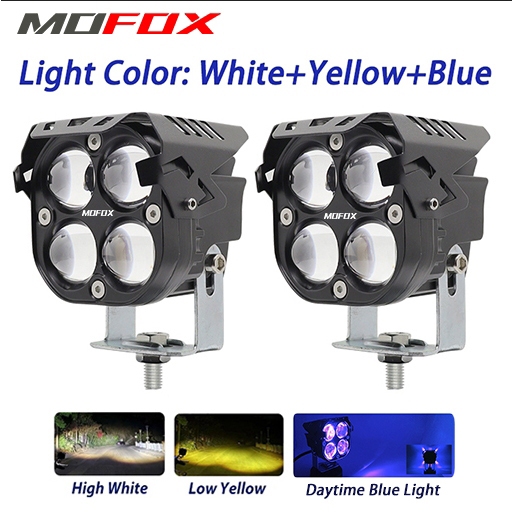 MOFOX D2-1 Laser Gun Motorcycle Mini Driving Light Auxiliary Light ...
