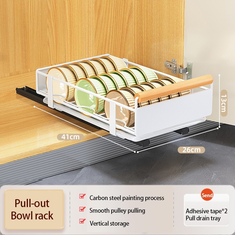 Vhome Pull-out Basket for Kitchen Racks Organizer Under Sink Organizer ...