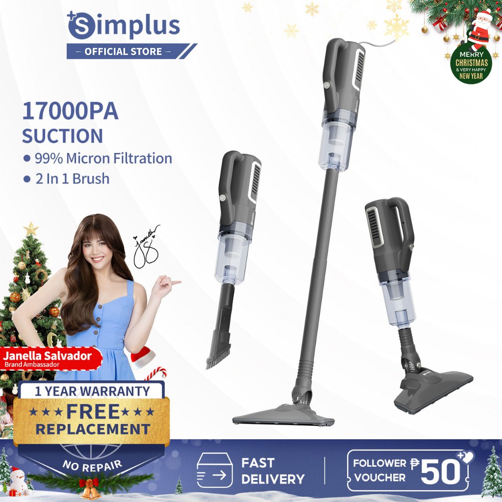 Simplus Handheld Vacuum Cleaner Upgraded Strong Suction | Shopee ...