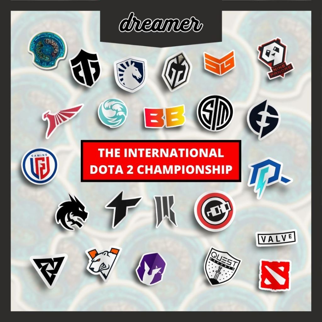 DOTA 2 THE INTERNATIONAL 2023 TI12 ALL ESPORTS TEAM QUALIFIED GAMERS STICKER BOMB | Shopee ...