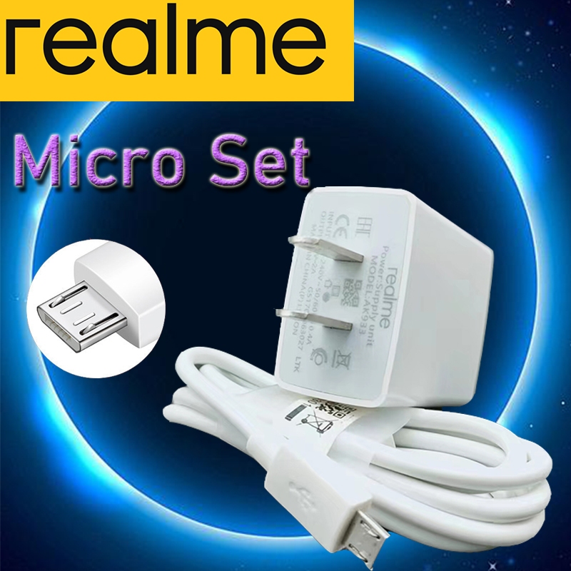 Realme Charger Original Fast Charger 25W Micro USB/Type-C Cable 2IN1 ...