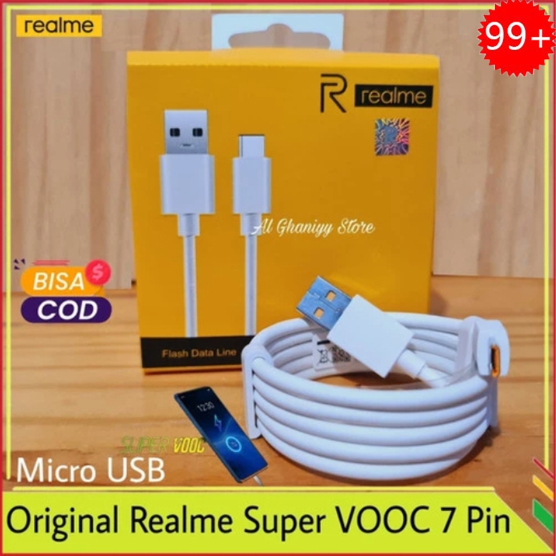 Realme Charger Original Fast Charger Vooc Micro USB/Type-C Cable 1M ...