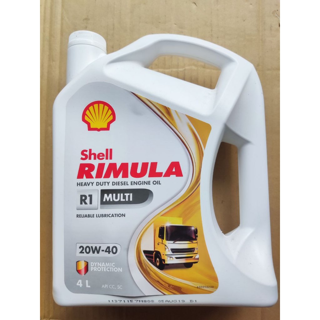 Shell Rimula R1 20W-40 4L (Diesel Engine Oil) | Shopee Philippines